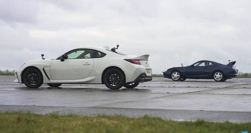 Watch A 2023 Toyota GR86 Embarrass A More Powerful Mk4 Supra In A Drag Race