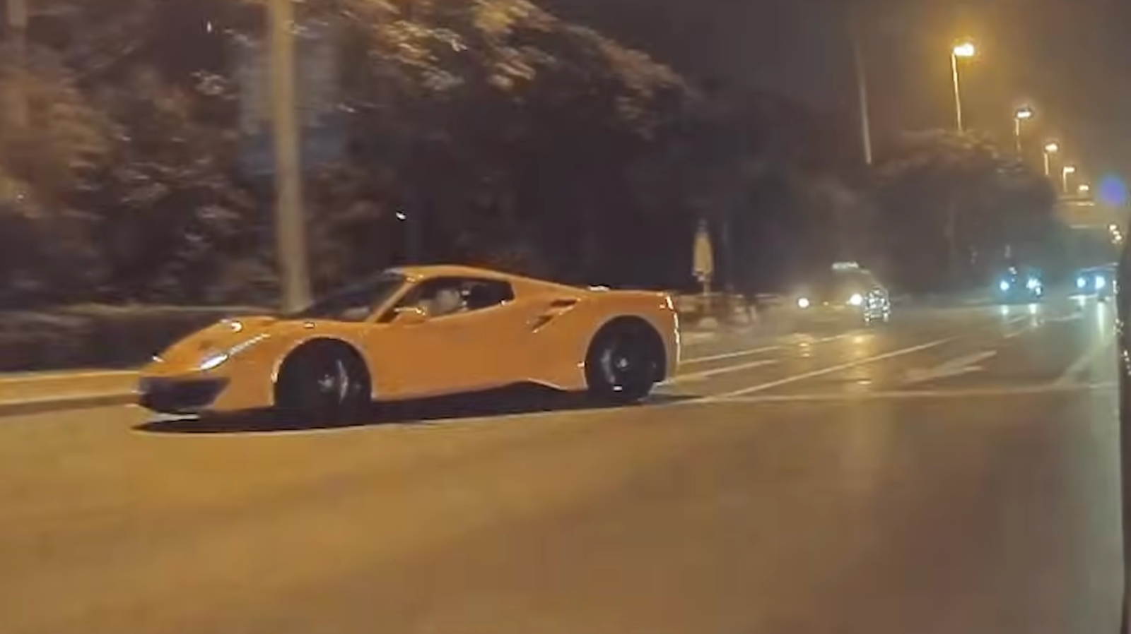 Watch: Tesla Cam Captures Moment Ferrari Slams Into Light Pole, Owner ...