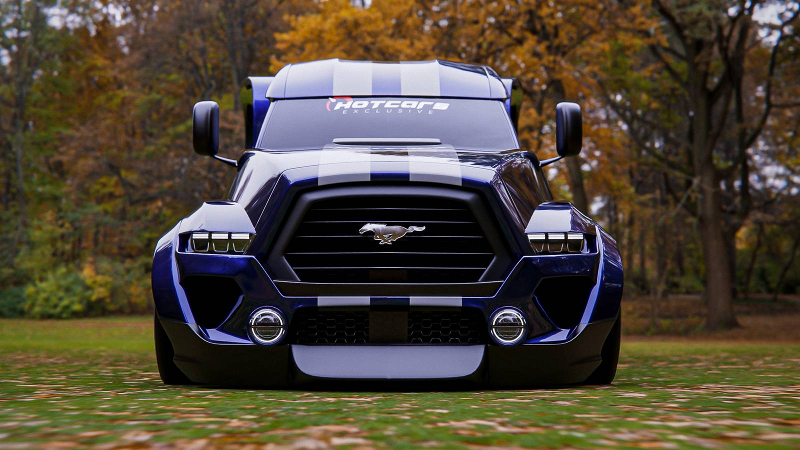 Our Digital Rendering Turns The Ford Mustang Into The Semi-Truck We ...