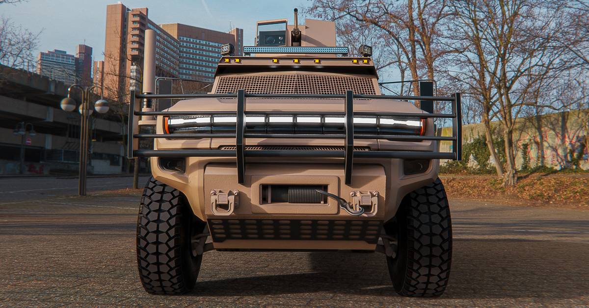 This Digital Rendering Turns The GMC Hummer EV Into The Military ...