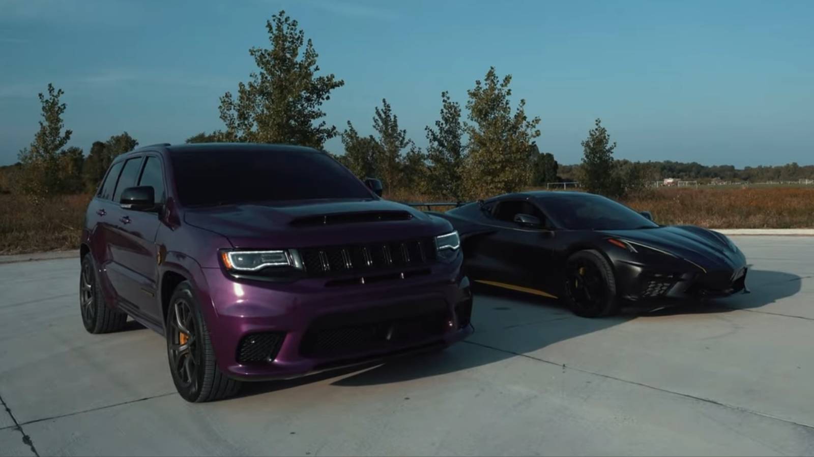 This Jeep Trackhawk Proves To A C8 Chevrolet Corvette That It's No Joke