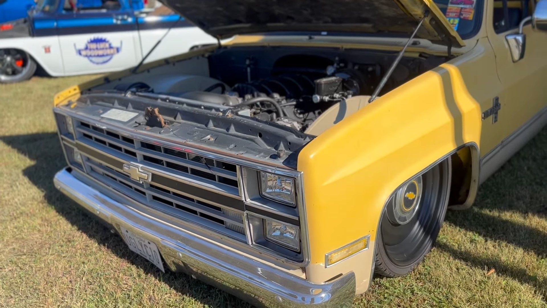 This Bagged And Beat Up Chevy C10 Squarebody Is The Ultimate Sleeper Pickup