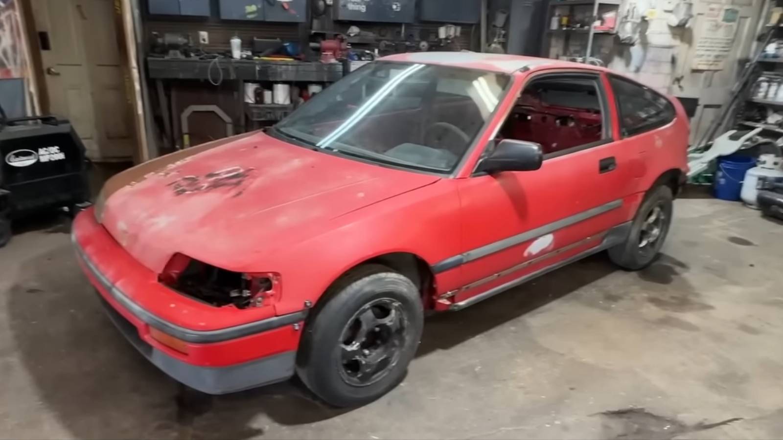 JDM Meets American Muscle: Honda CRX Gets 500-HP Chevy V8 And Rear ...