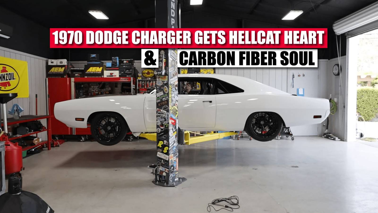 SpeedKore's "Ghost" 1970 Dodge Charger Gets Hellcat Heart And Carbon ...