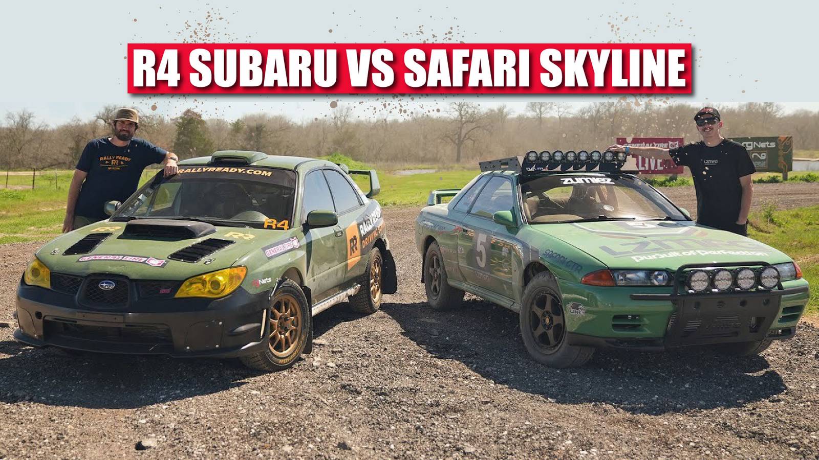 R4 Rally Subaru And Safari Nissan Skyline GTR Go Head-To-Head On Dirt ...