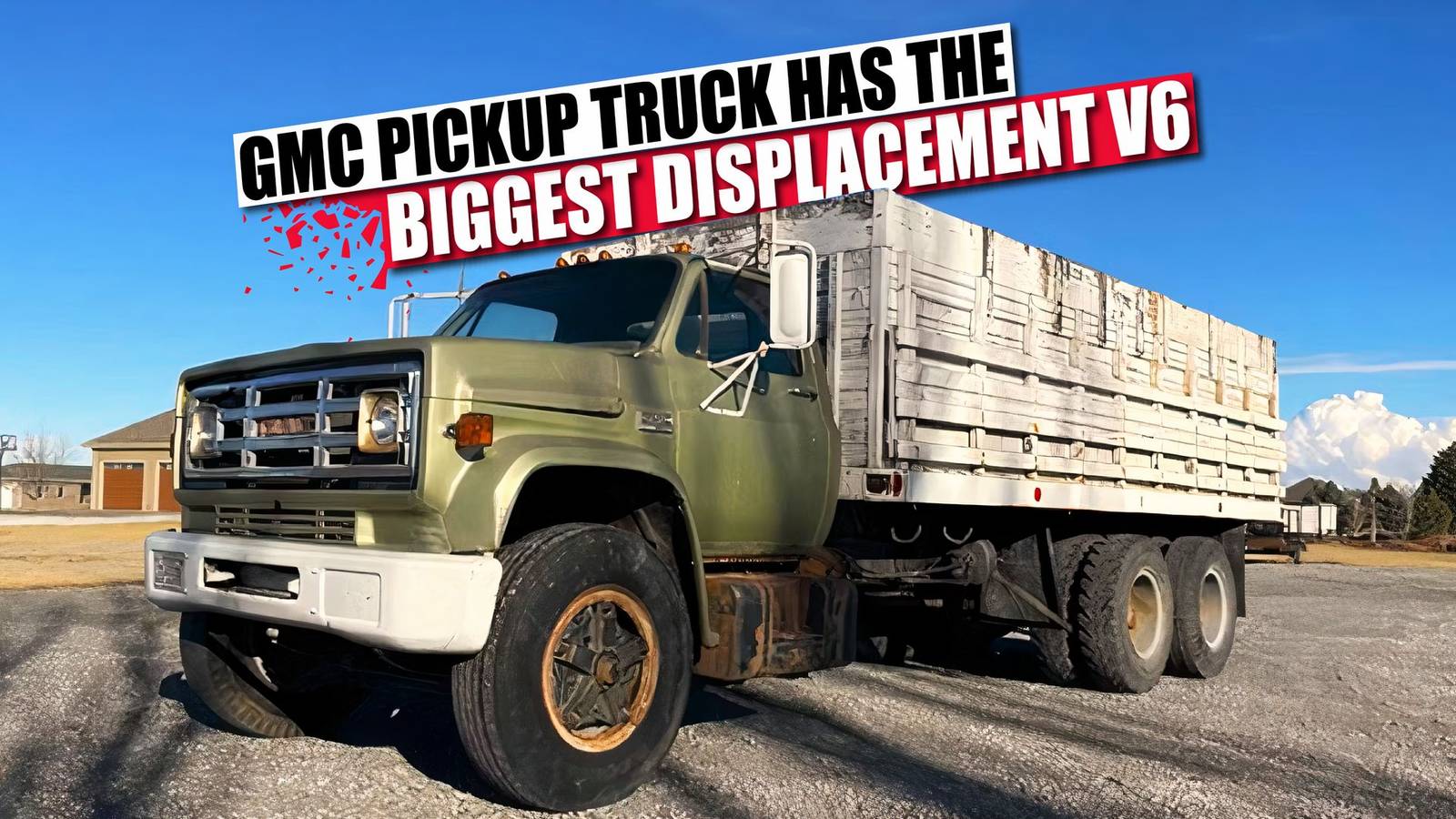This GMC Pickup Truck Has The Biggest Displacement V6 In History
