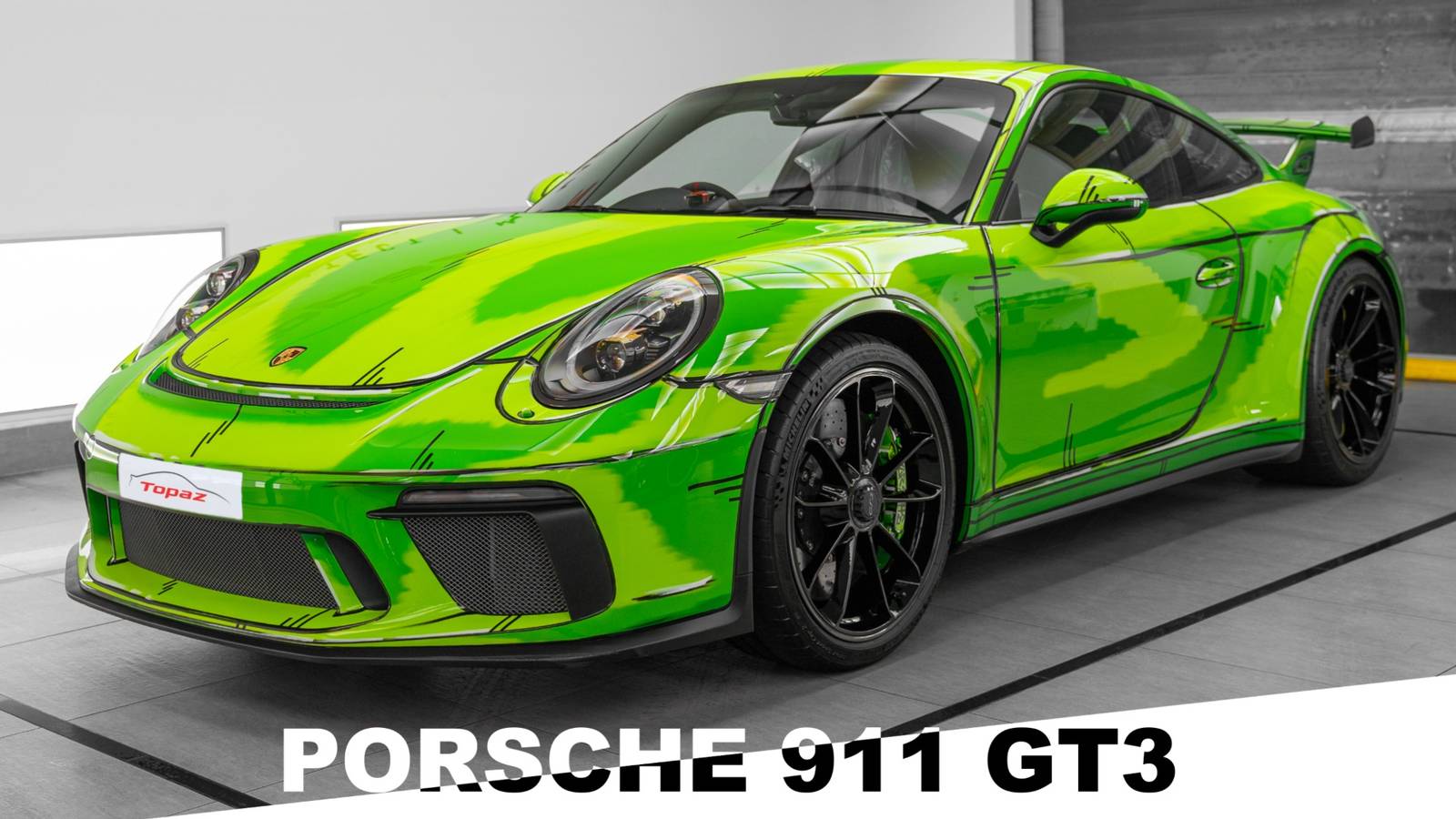 This Spray Painted Porsche 911 GT3 Is A High-Speed Canvas
