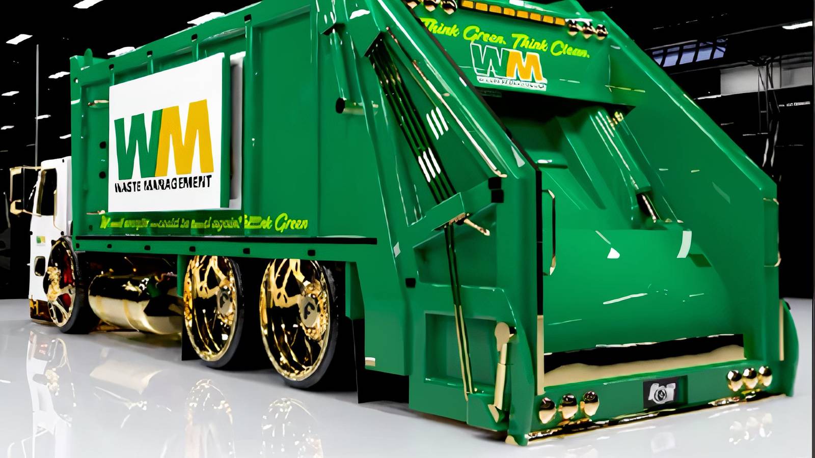This Garbage Truck On Gold 34s Is Breaking The Internet