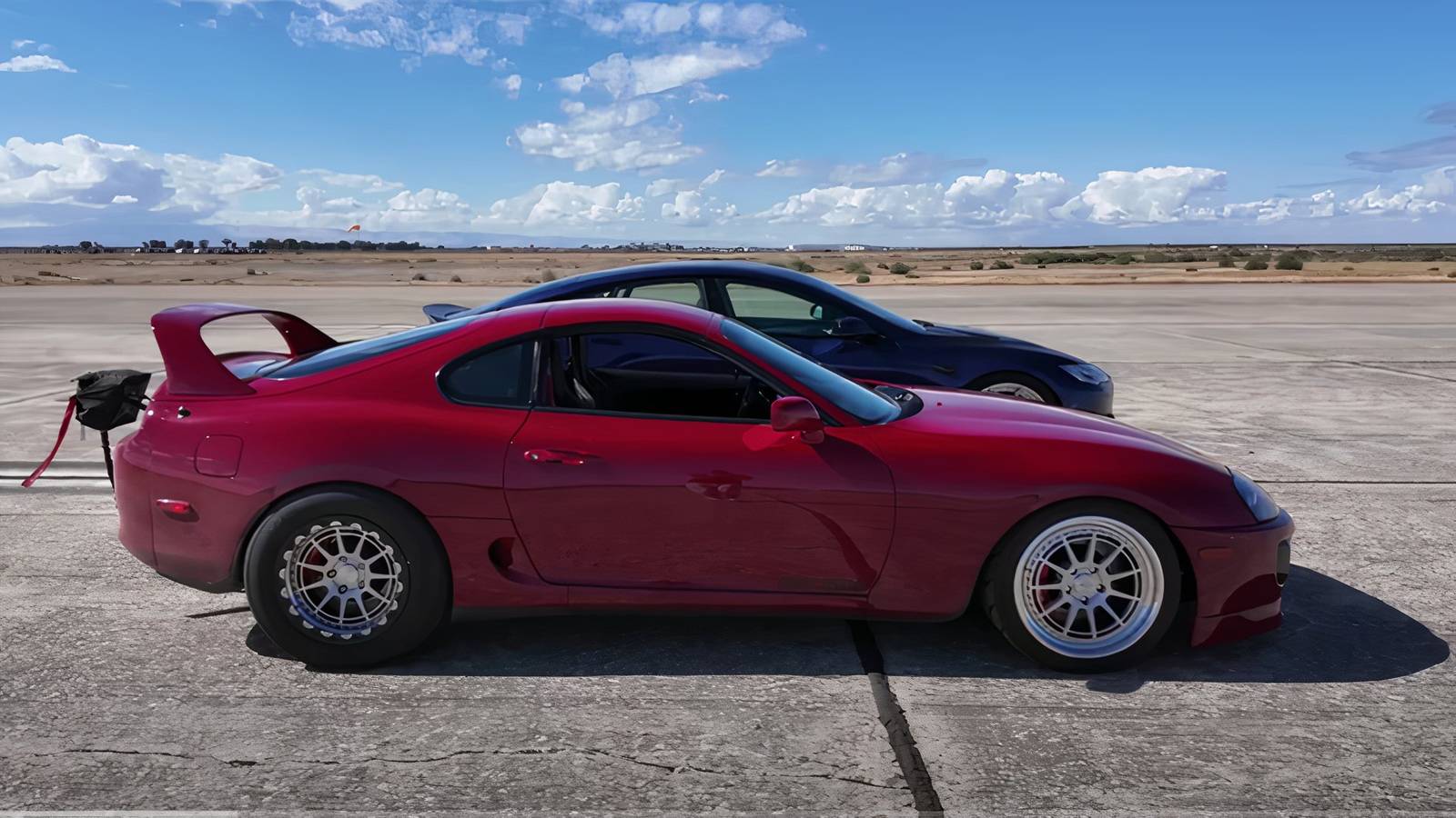 This Tuned Toyota Supra Is A Tesla Model S Plaid Killer