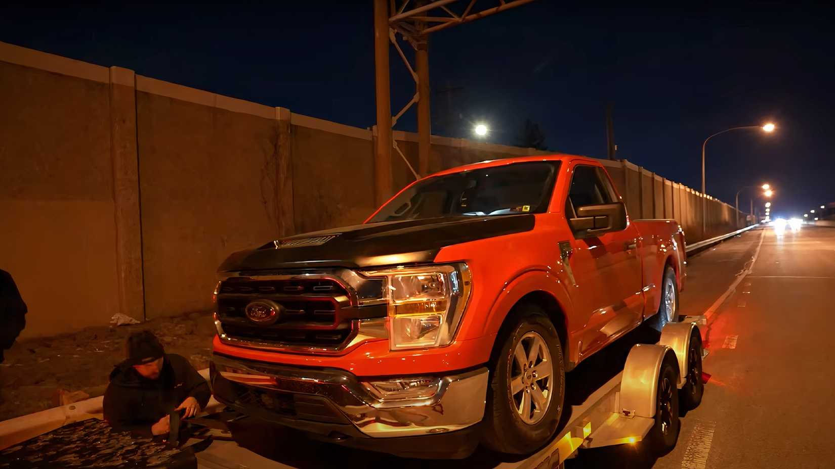 YouTuber Blows Sleeper Pickup Trying To Race 1000-HP Hellcat