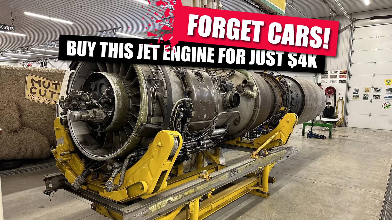 Buy This 5,200-Pound Jet Engine For Just $4,000