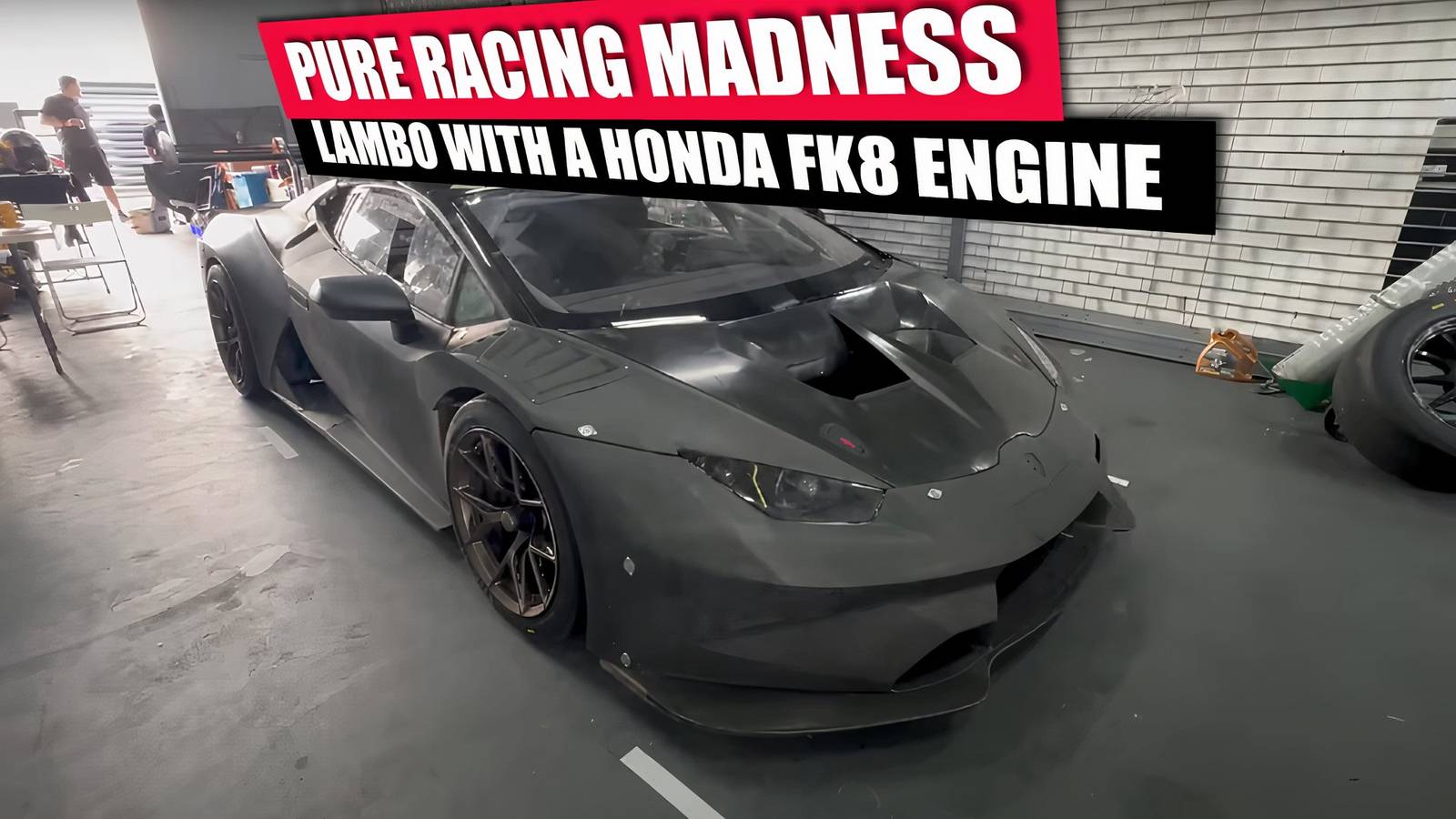 Pure Racing Madness Sees A Lamborghini Packing A Honda FK8 Engine