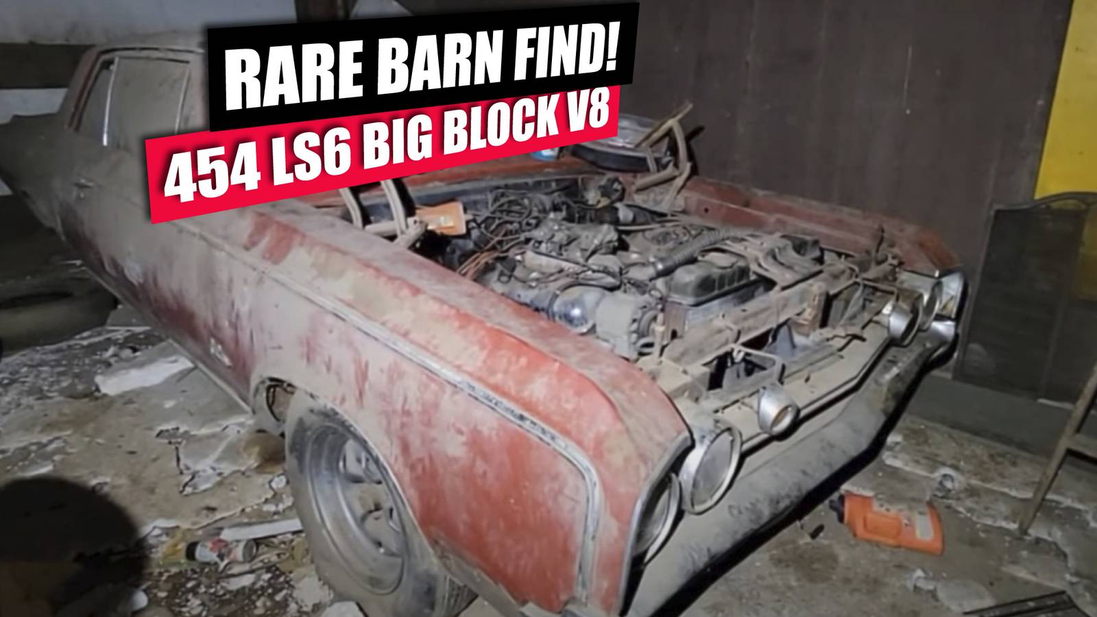 1964 Oldsmobile Cutlass Found Sitting In A Barn With Rare 454 LS6 Big ...