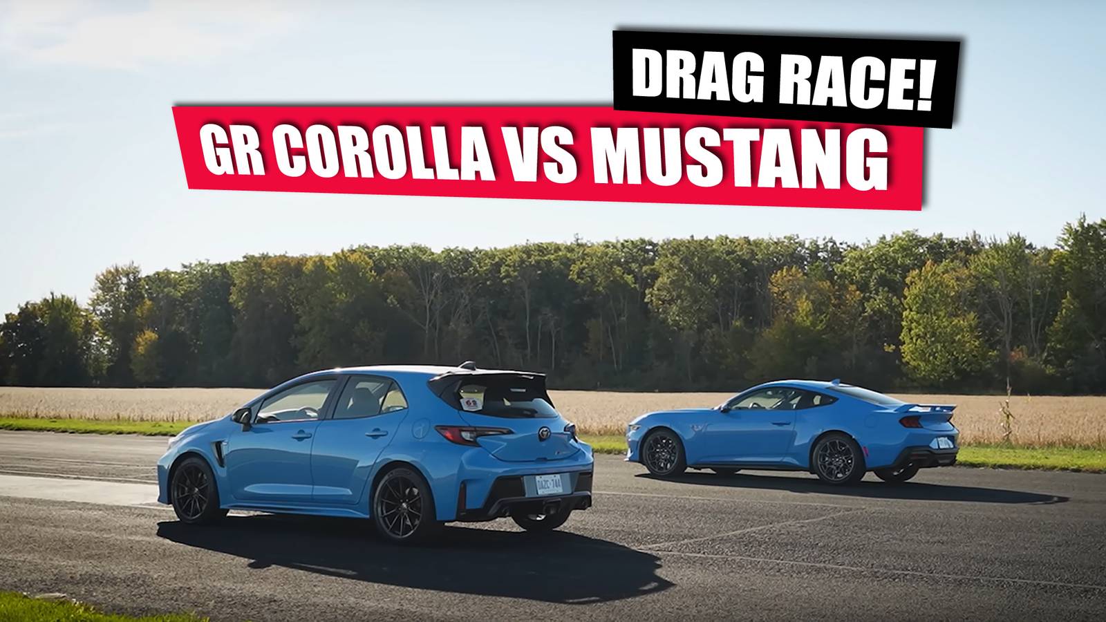 Drag Race: 2024 Toyota GR Corolla Vs 2024 Ford Mustang