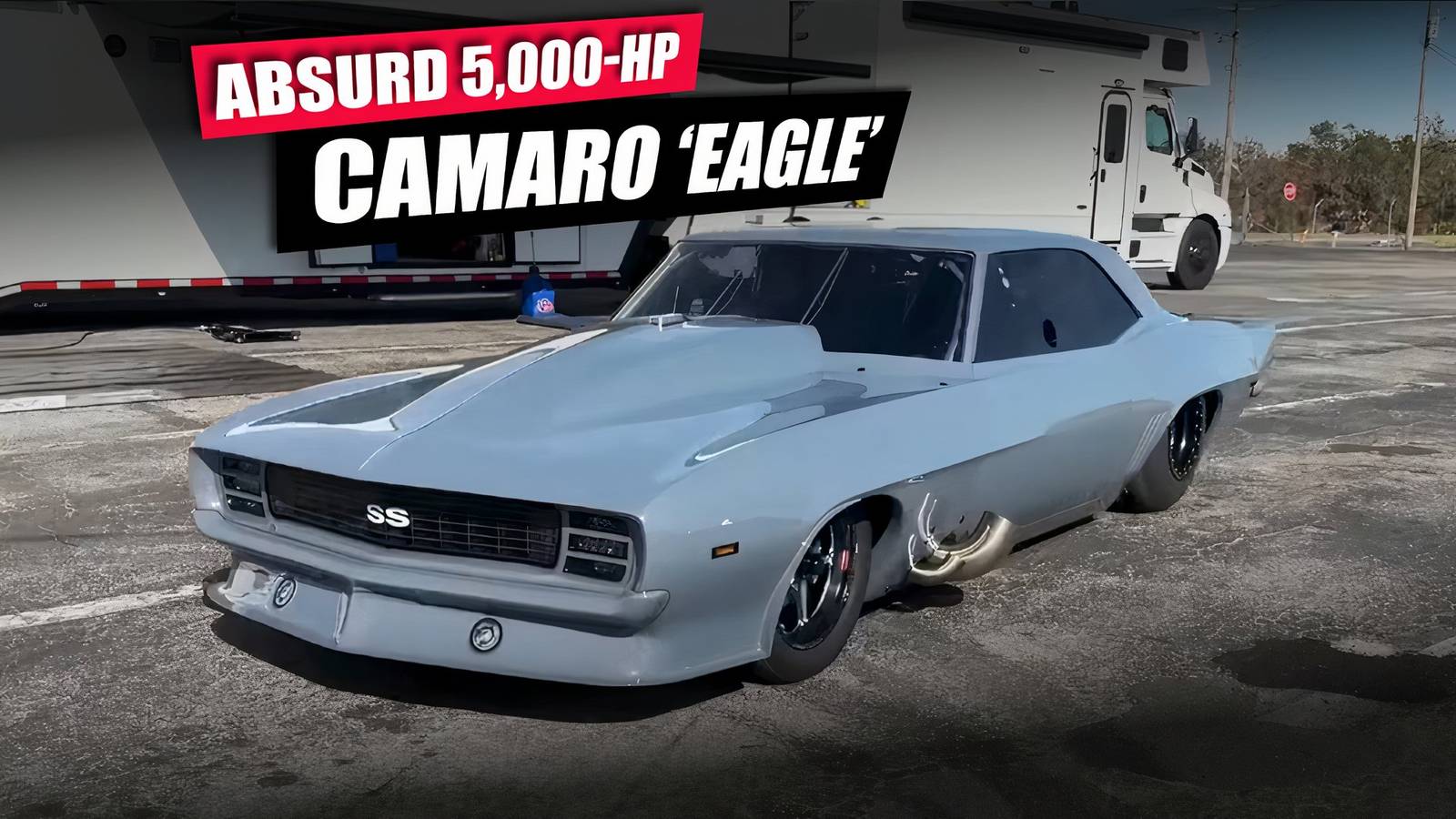 Absurd 5,000-HP Camaro 'Eagle' Takes On Small Tires In Pro 275 Prep