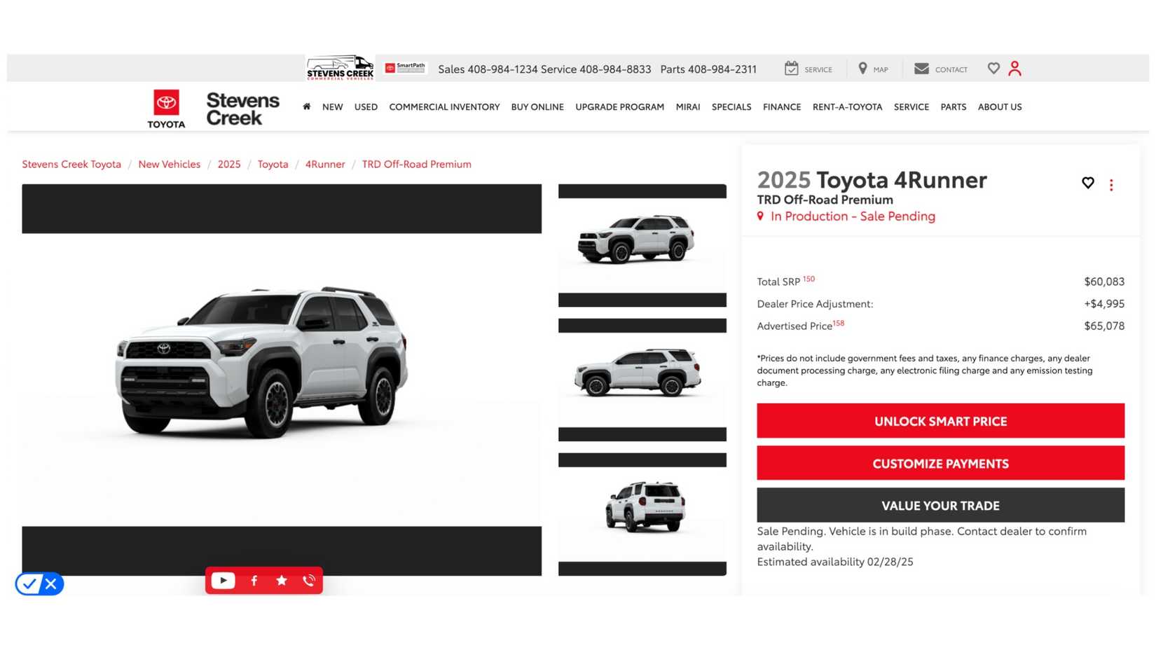 Dealerships Marking Up 2025 Toyota 4Runner Prices Up By $10,000