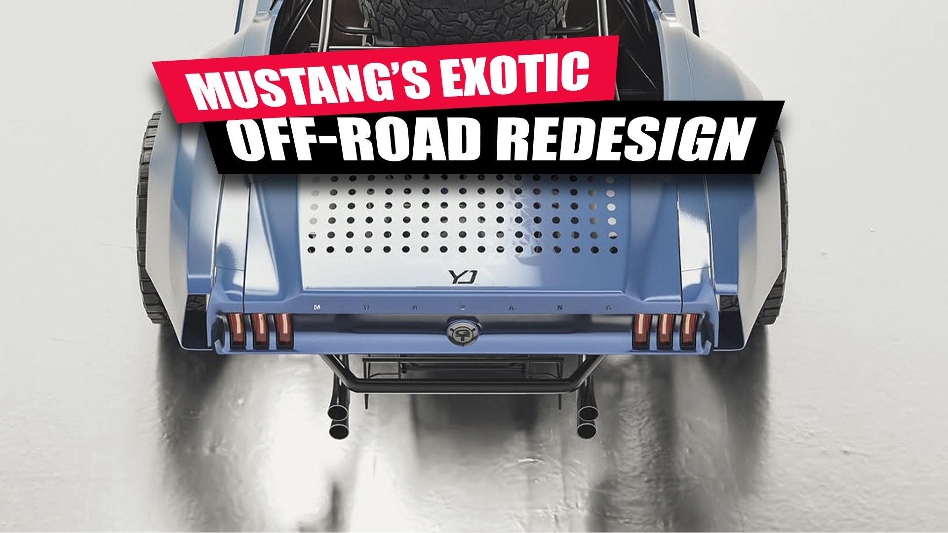 Mustang Fastback Gets Dramatic Mid-Engine Off-Road Render