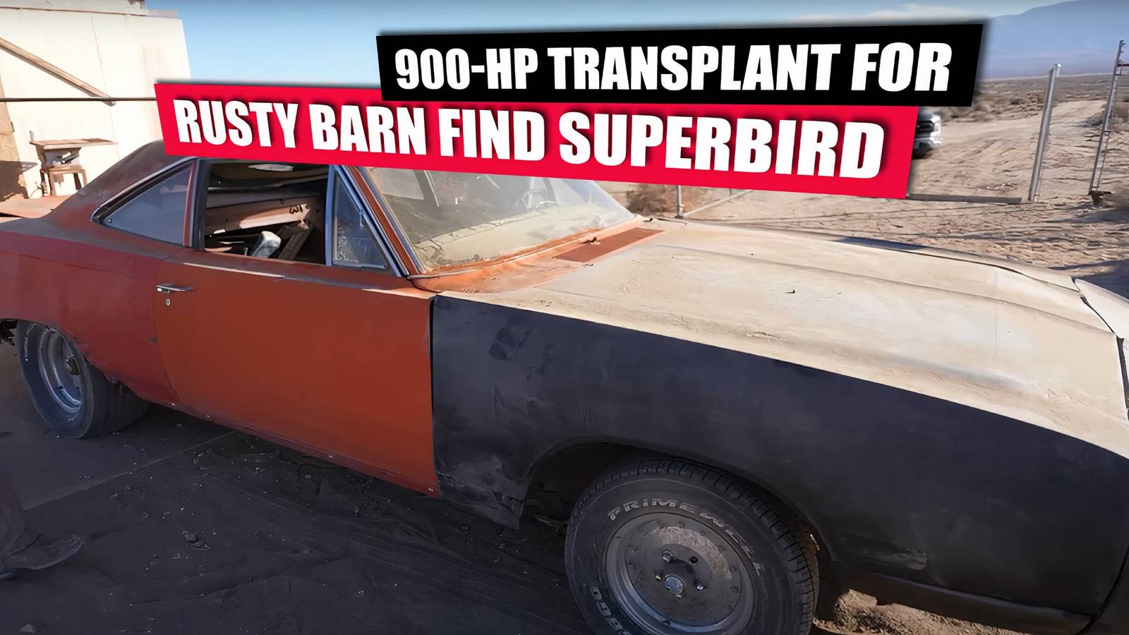 Rusty Barn Find Superbird Gets A 900-HP Transplant From A Surprising Donor