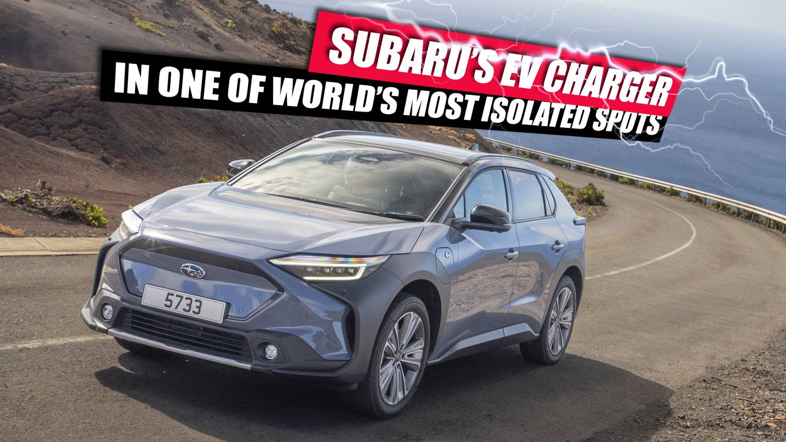 Subaru Tests an EV Charger At The End Of The World