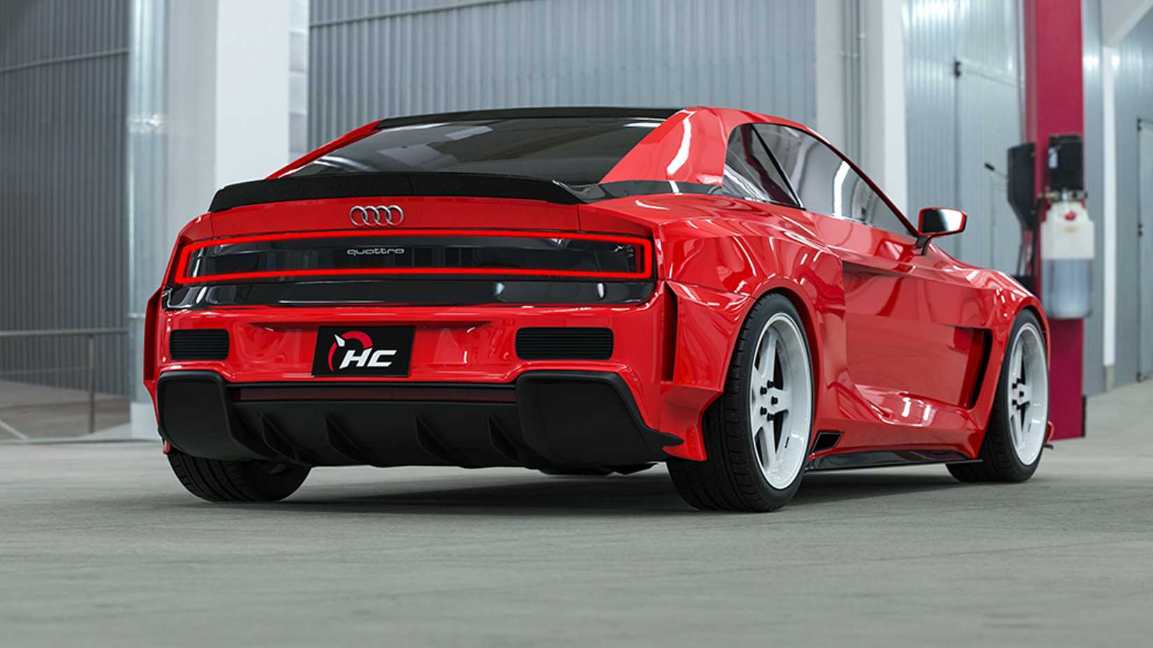 Audi Quattro Digital Render Modern Revival