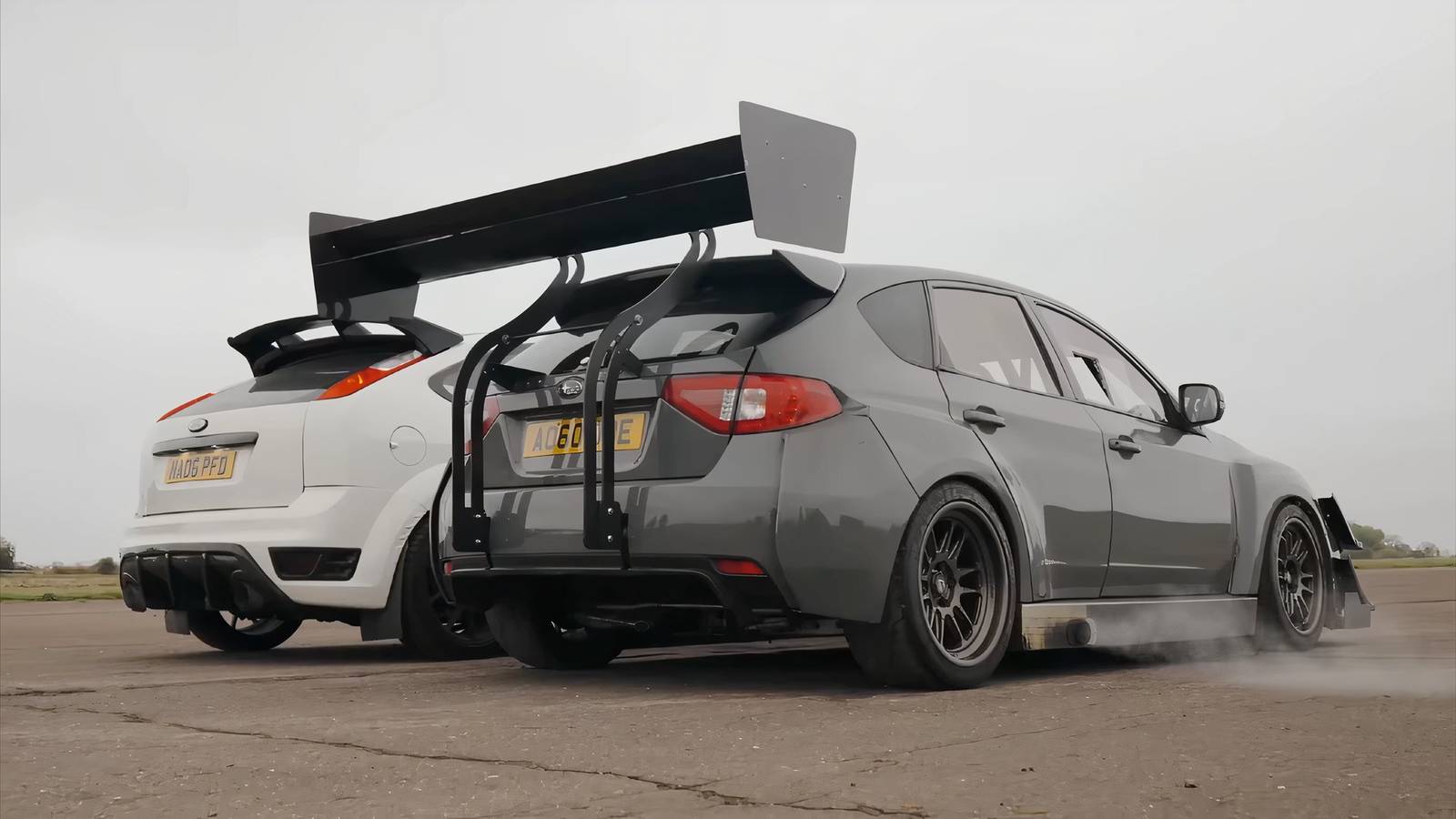 Watch A 620-HP Ford Focus ST Humiliate A Subaru Impreza STI