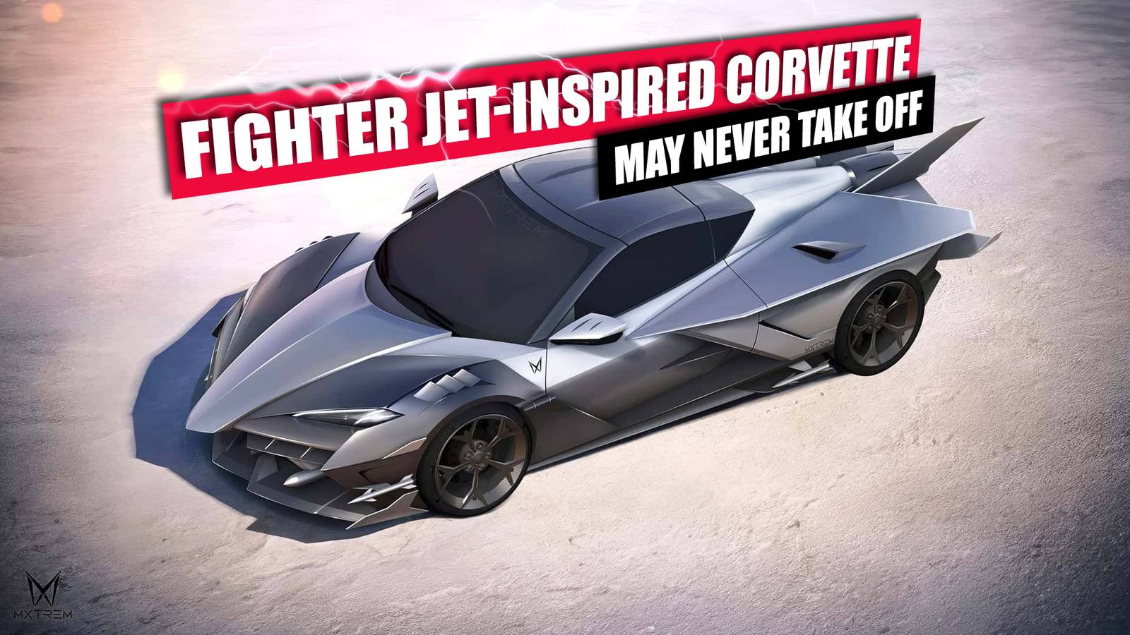 Chevy C8 Corvette With Fighter-Jet Inspired Design Looks Sick