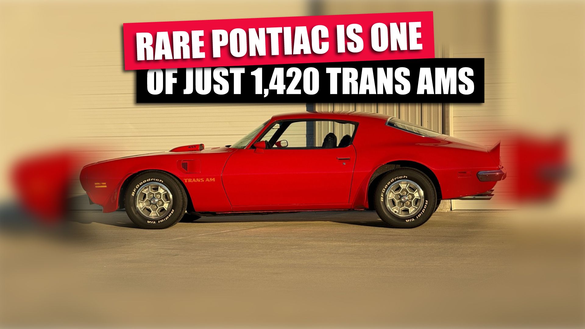Rare 1973 Pontiac Trans Am Manual Is One Of Just 1,420 Like It