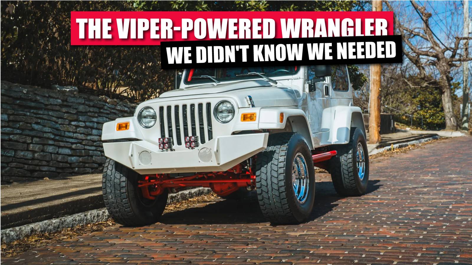Viper-Powered V10 Jeep Wrangler Is A Rollover Waiting To Happen