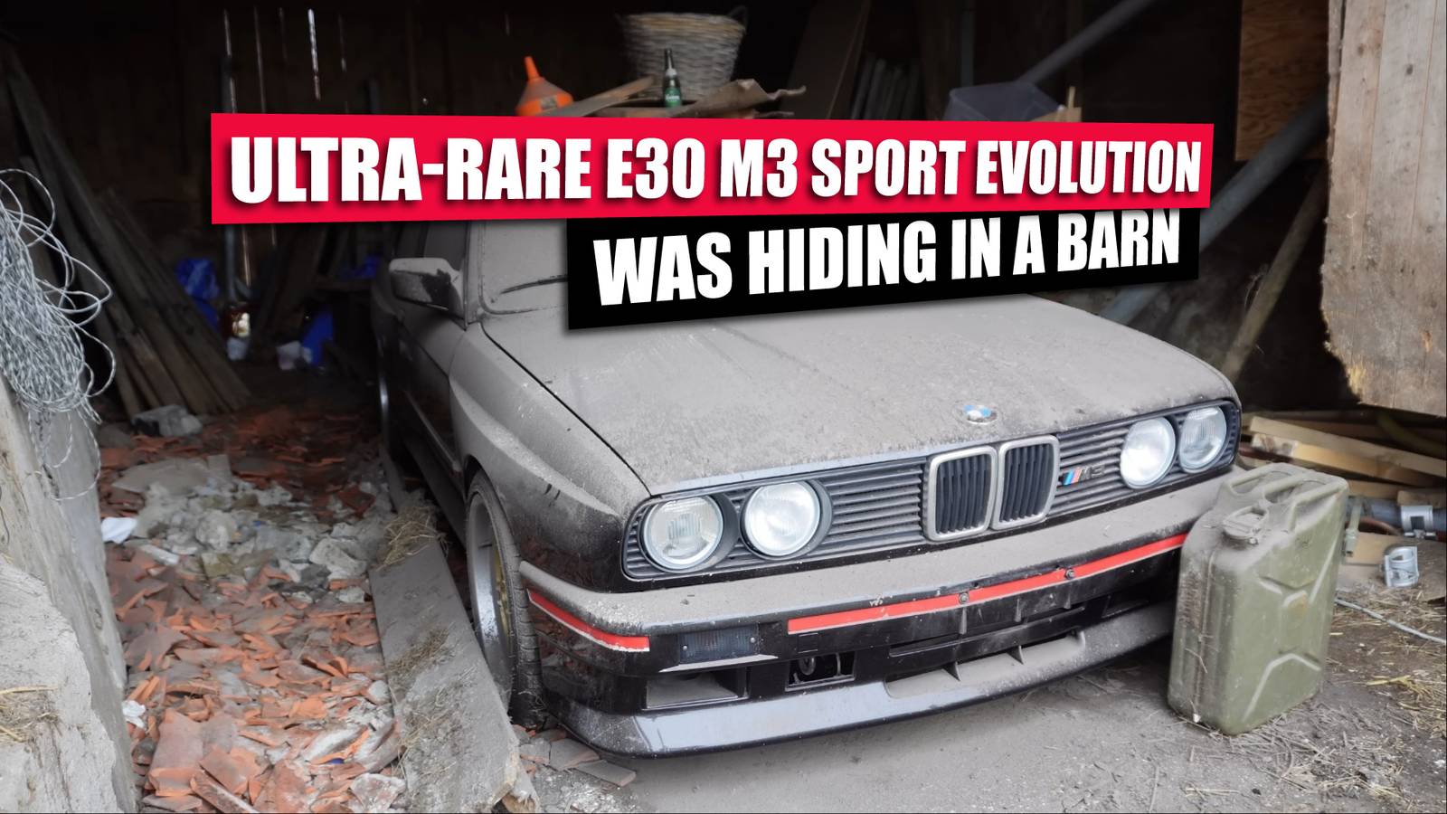 Ultra-Rare And Immaculate E30 M3 Sport Evolution Was Hiding In A Barn