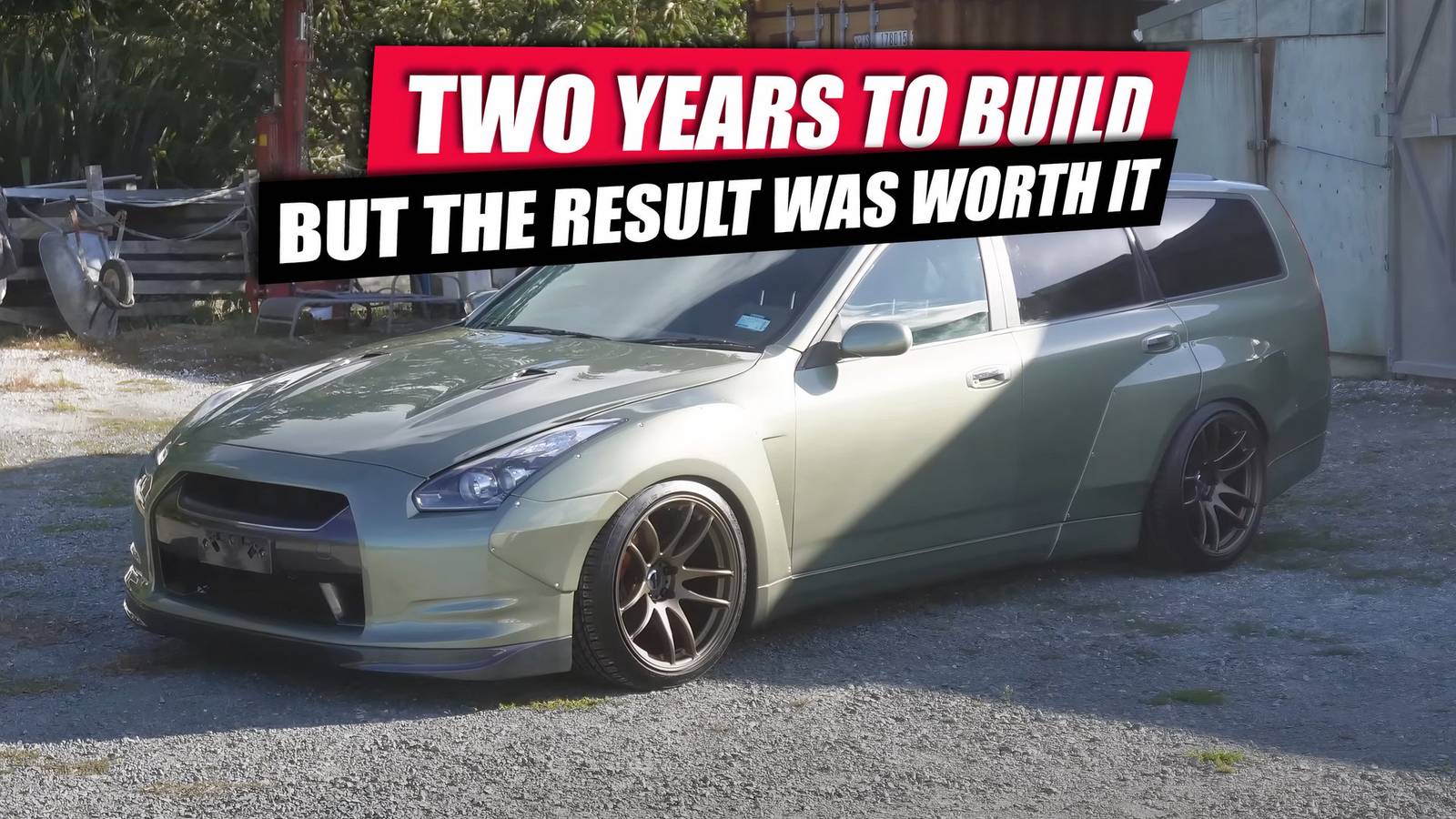 This Nissan Stagea R35 Swap Took Two Years And 38 Videos To Complete