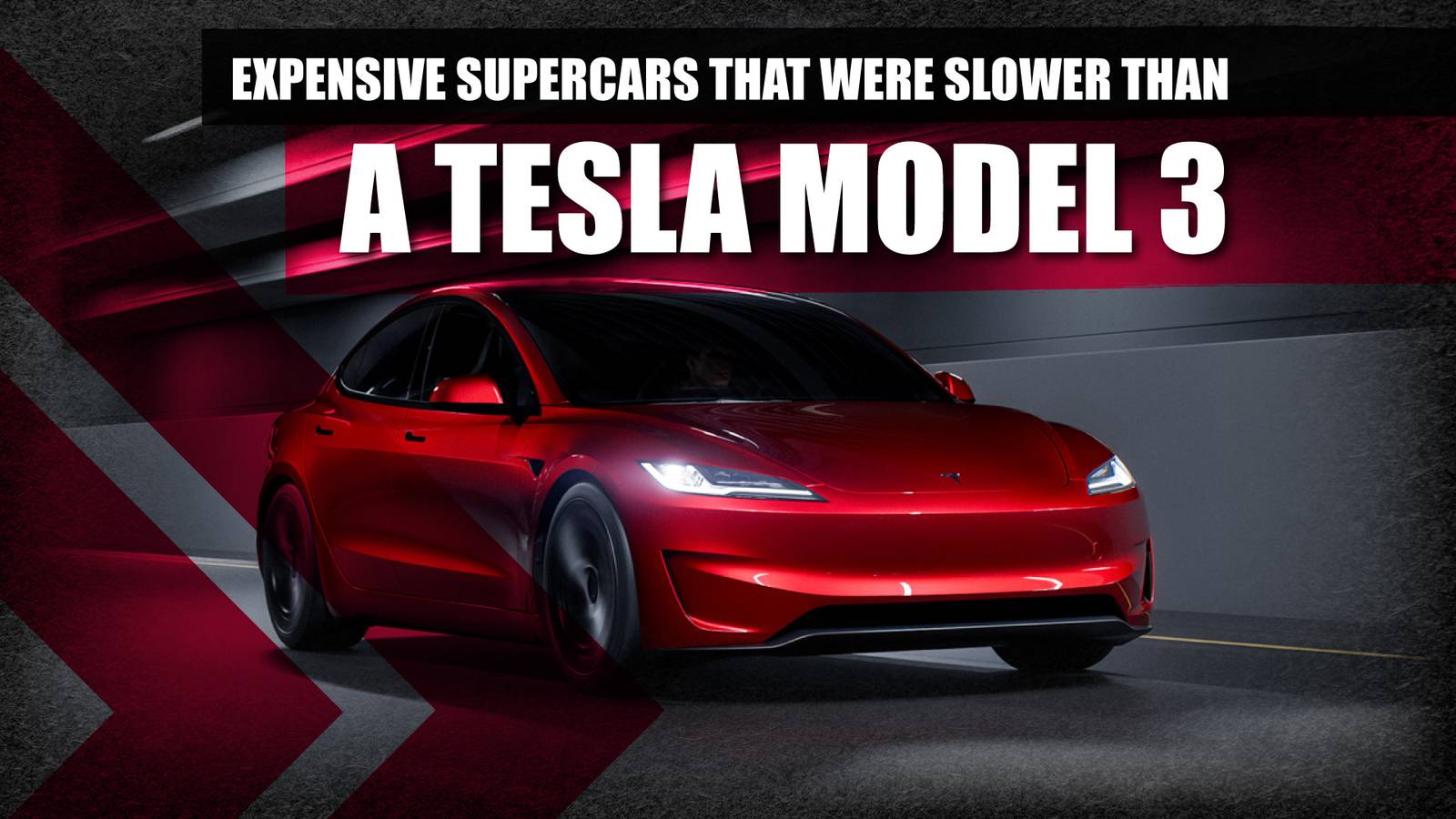 10 Expensive Supercars That Were Slower Than A Tesla Model 3