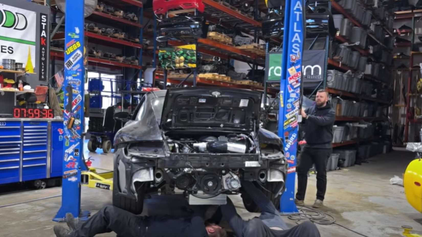 This Team Just LS-Swapped A Porsche 911 In Eight Hours