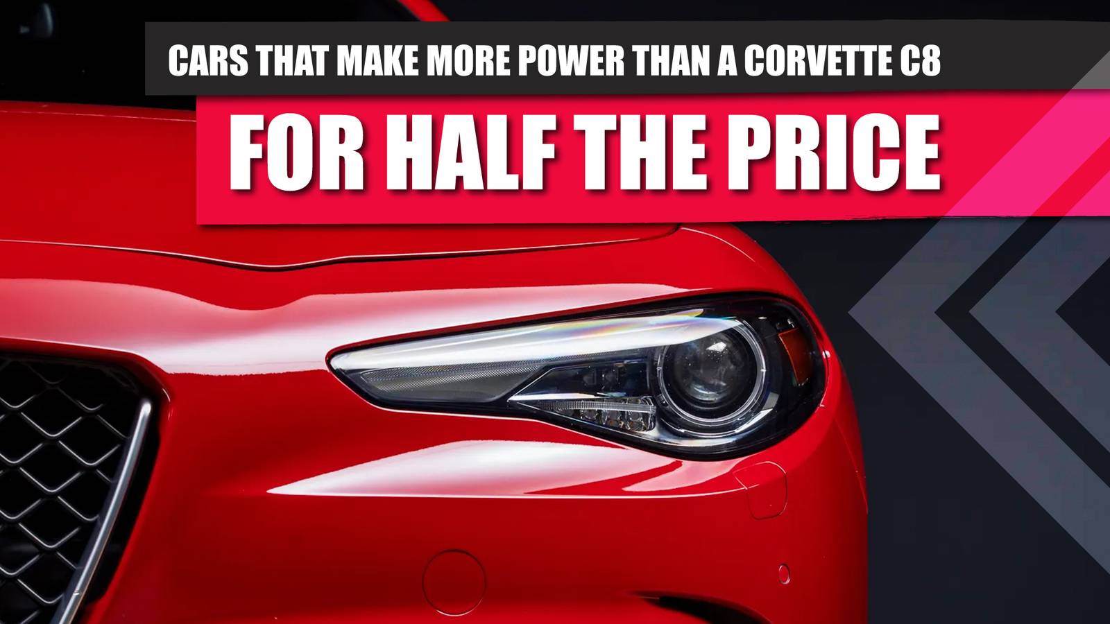 10 Cars That Make More Power Than A Corvette C8 For Half The Price