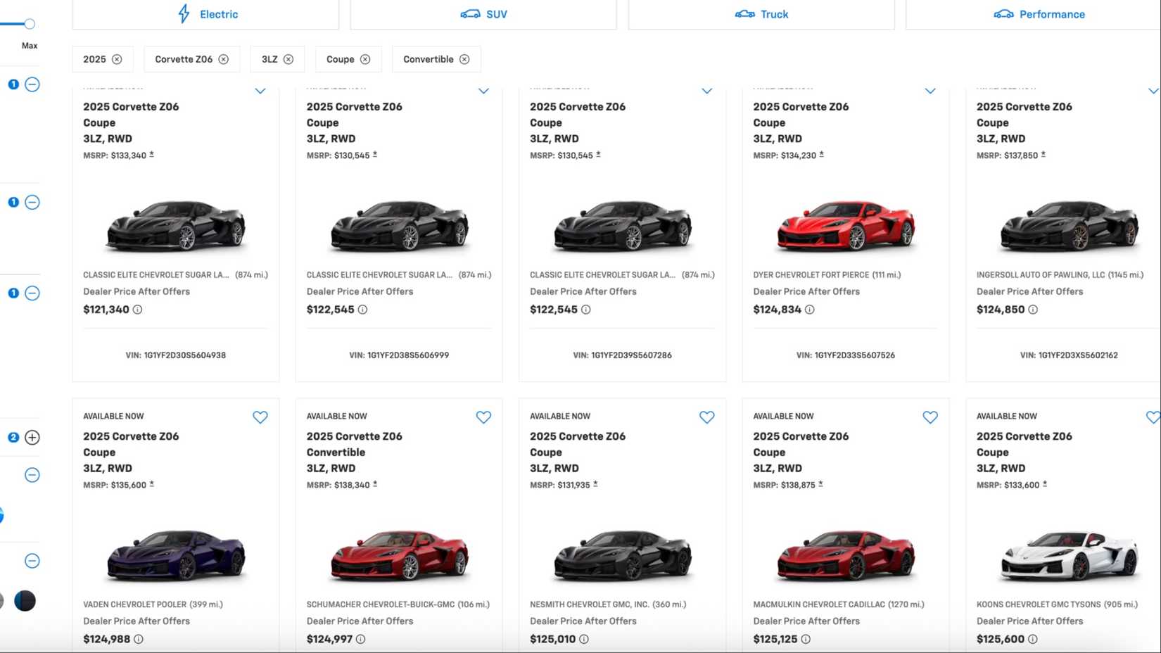 Over 1,400 Chevrolet Corvette Z06s Unsold As Dealers Offer Major Discounts
