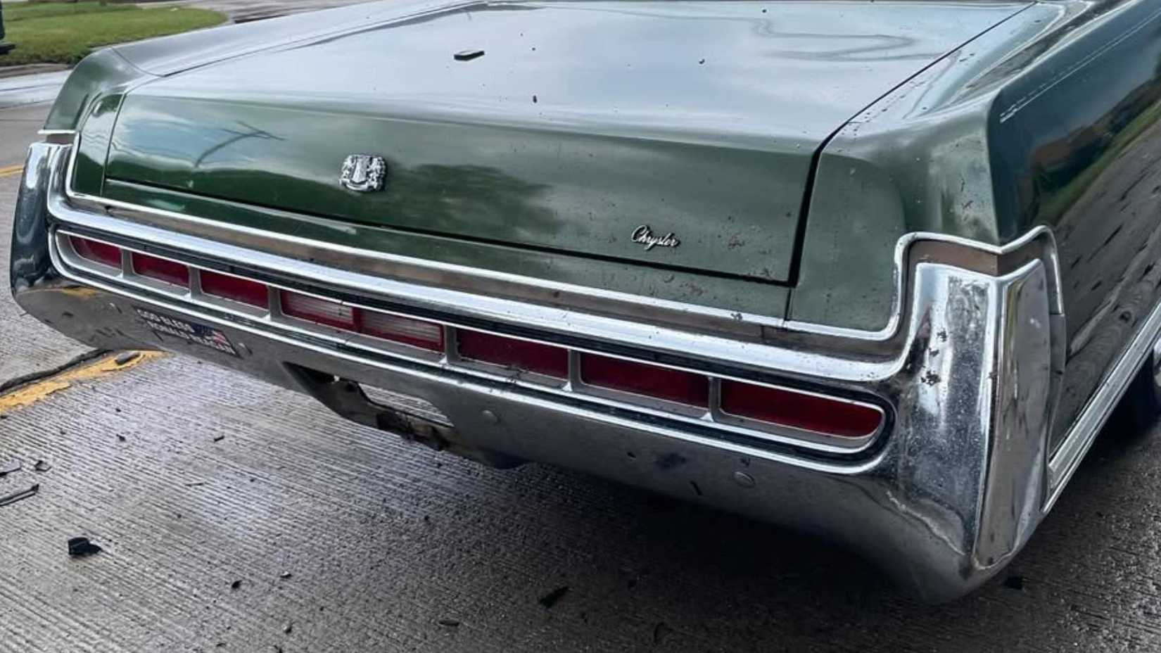 Kia Sedan Meets Classic Chrysler In Rowdy Rear End Collision