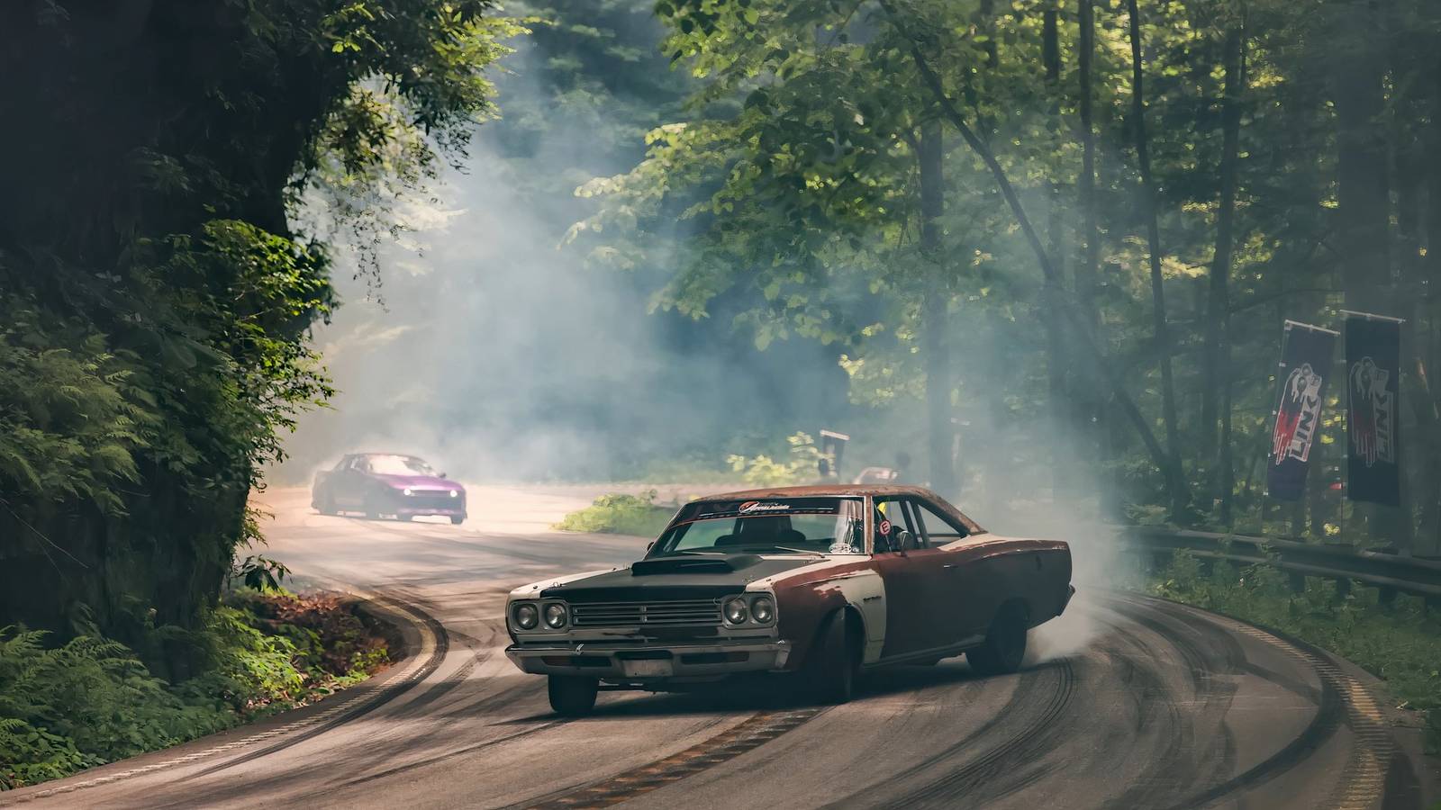 '60s Mopar Goes Touge Drifting With Inches To Spare