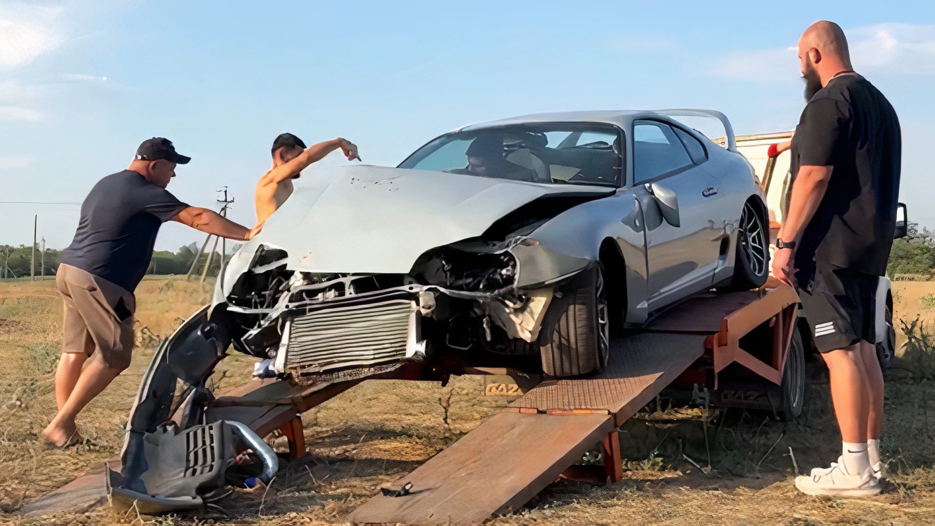 Supra Stunt Gone Wrong: Legendary Toyota Crashes into House
