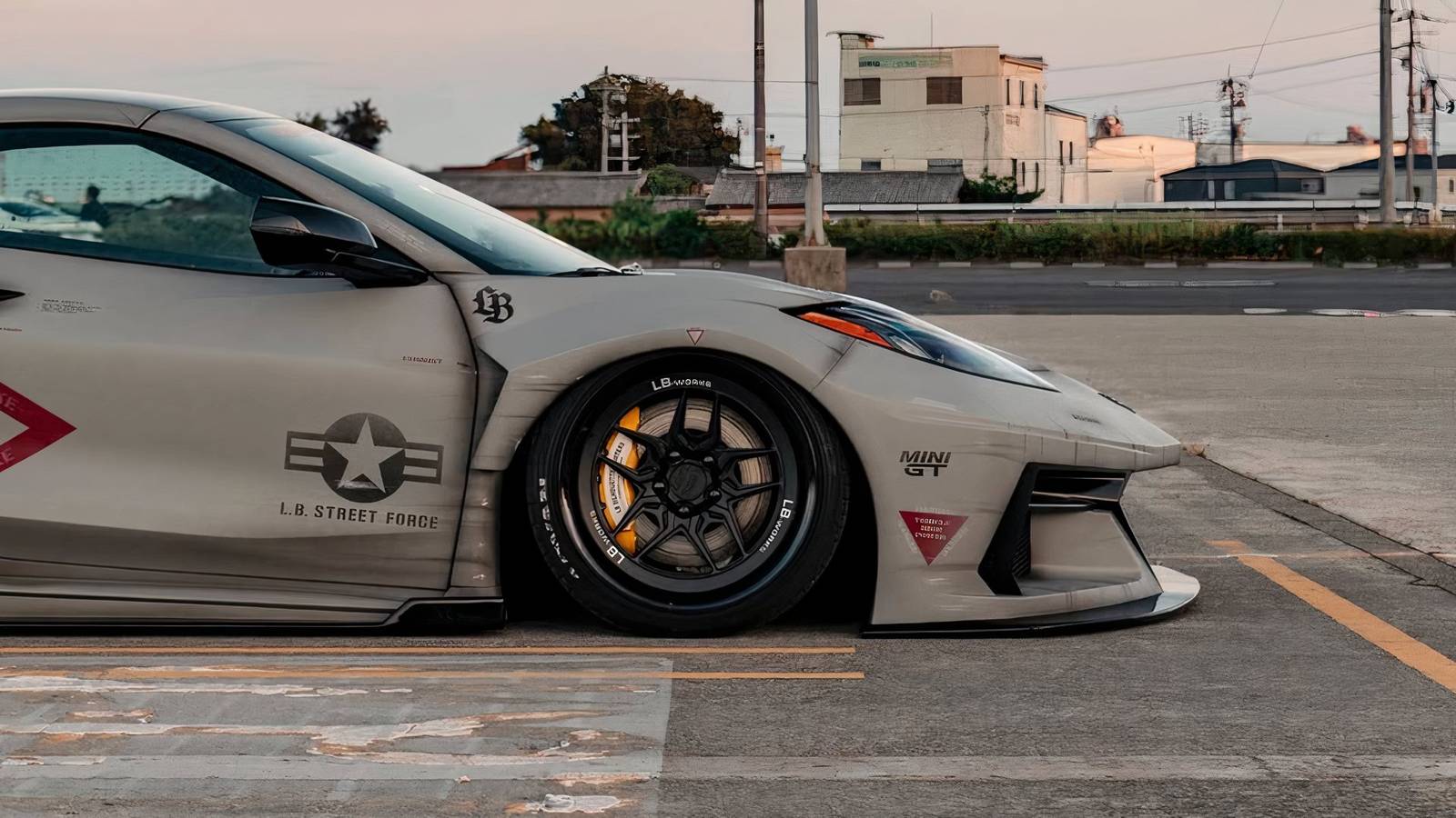 Widebody Glory: Liberty Walk Drops Fighter Jet-Inspired C8 Corvette
