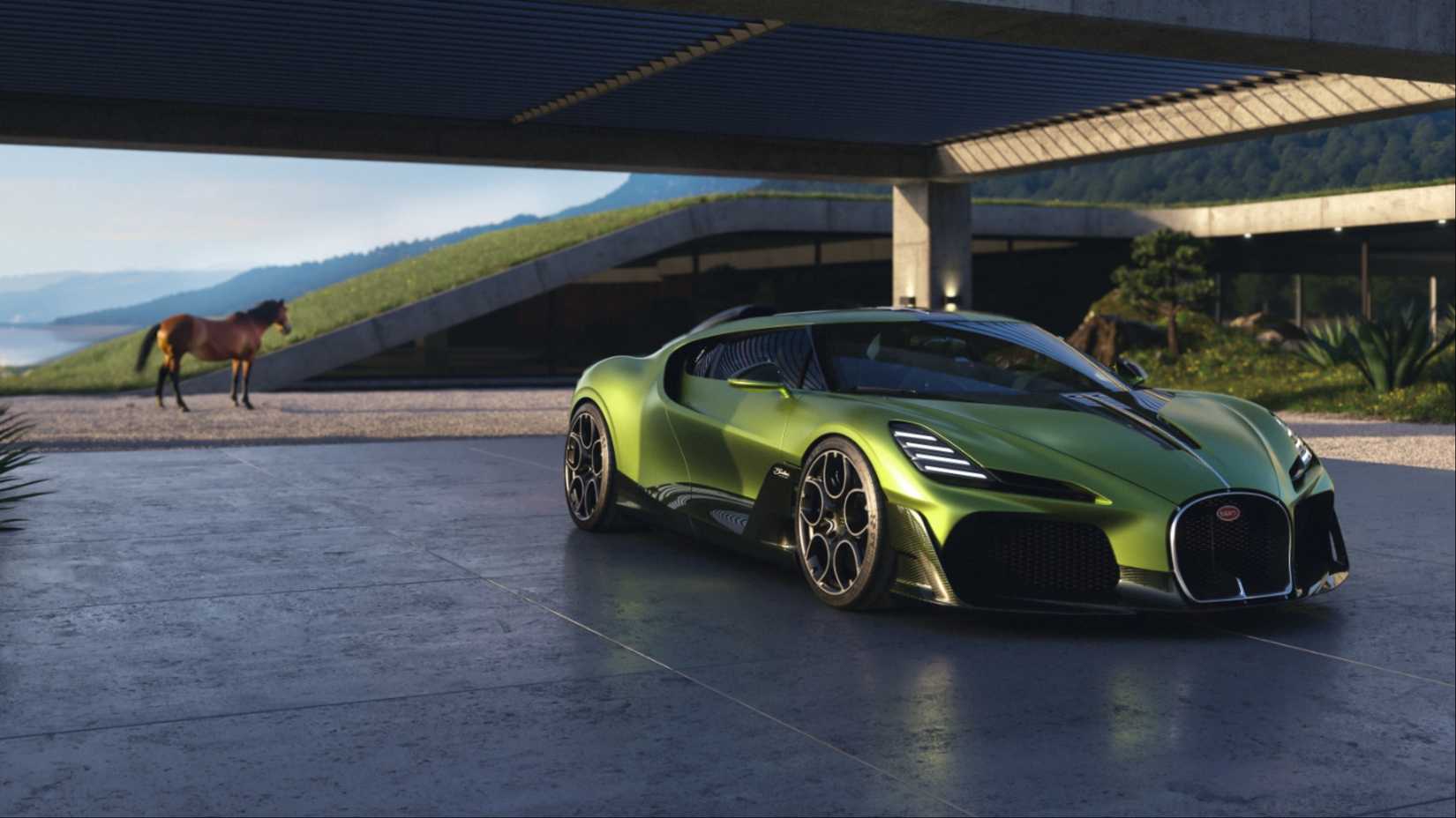 Bugatti Brouillard Uses W16 Power Under Coachbuilt Body