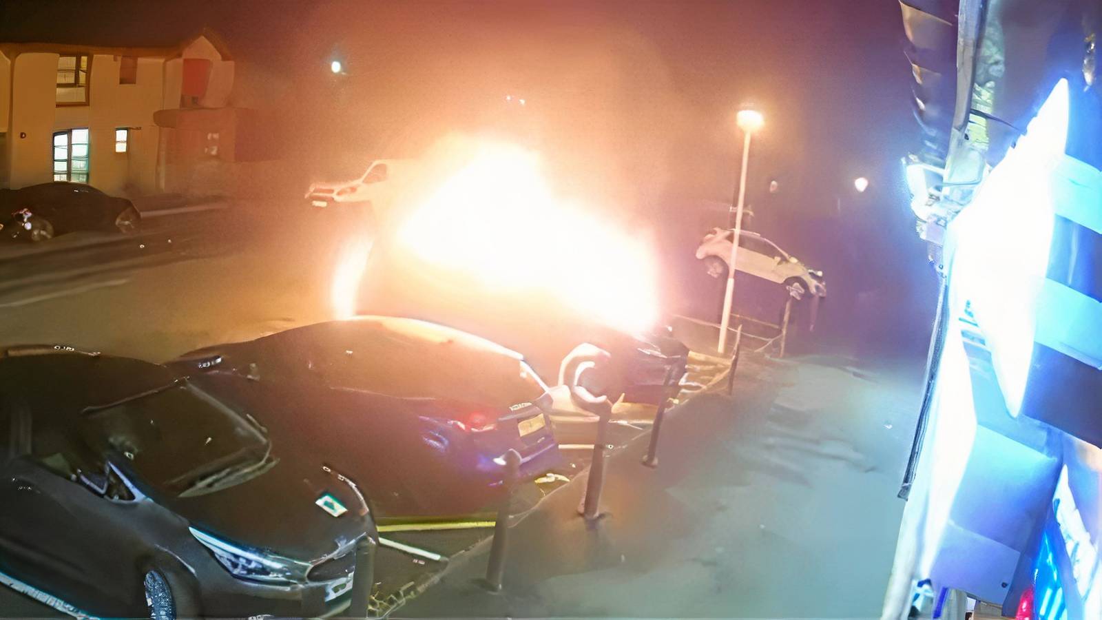 Terrifying Footage Reveals Porsche Engulfed In Flames Over Parking Feud