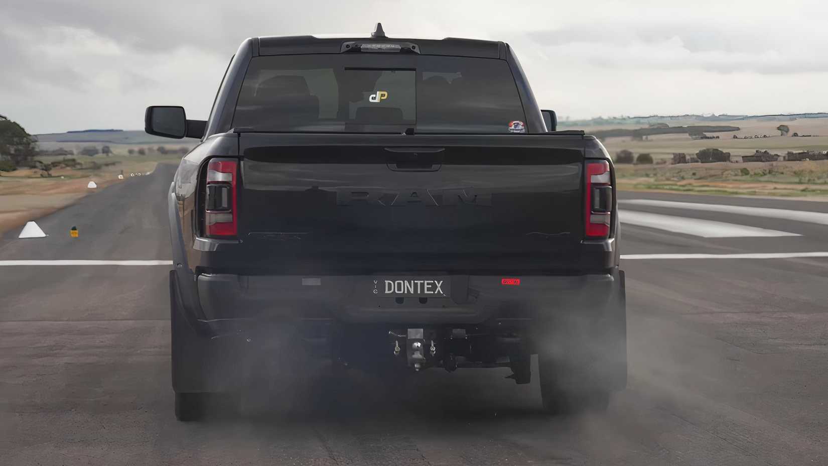 1,200-HP Ram TRX Drag Races Lamborghini Revuelto Supercar