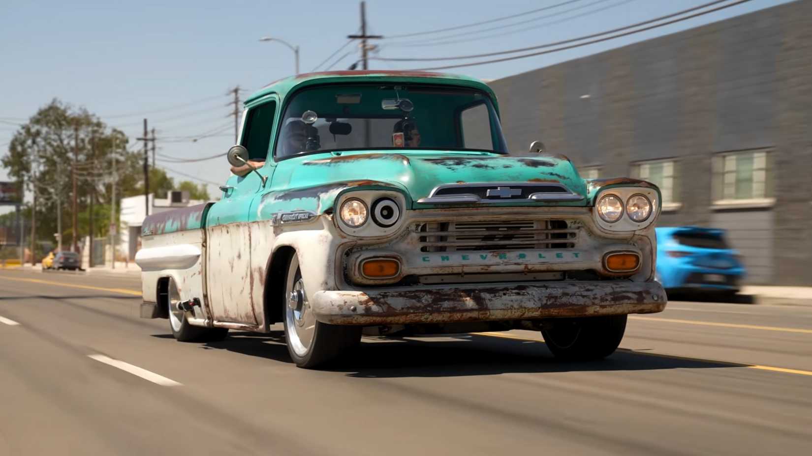1959 Chevrolet Apache Patina Truck Has 500 HP LS V8, Bagged Suspension