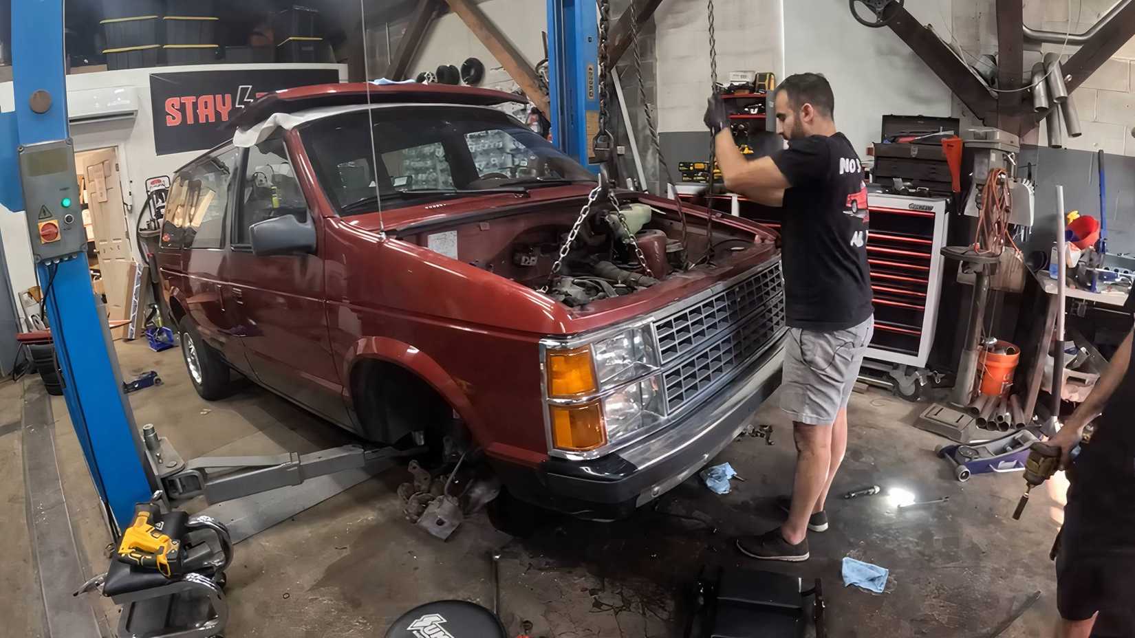 This Classic Dodge Caravan Is About To Become the Ultimate Turbo Sleeper