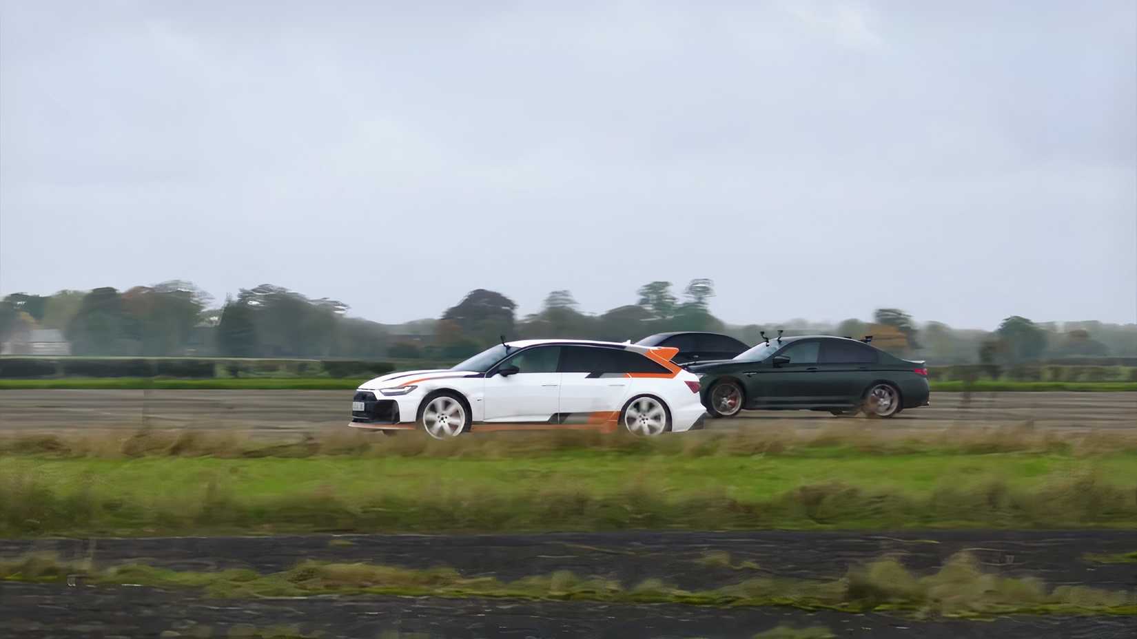 BMW M5 CS Destroys Audi RS6 GT And AMG E63 S In Quarter Mile Race