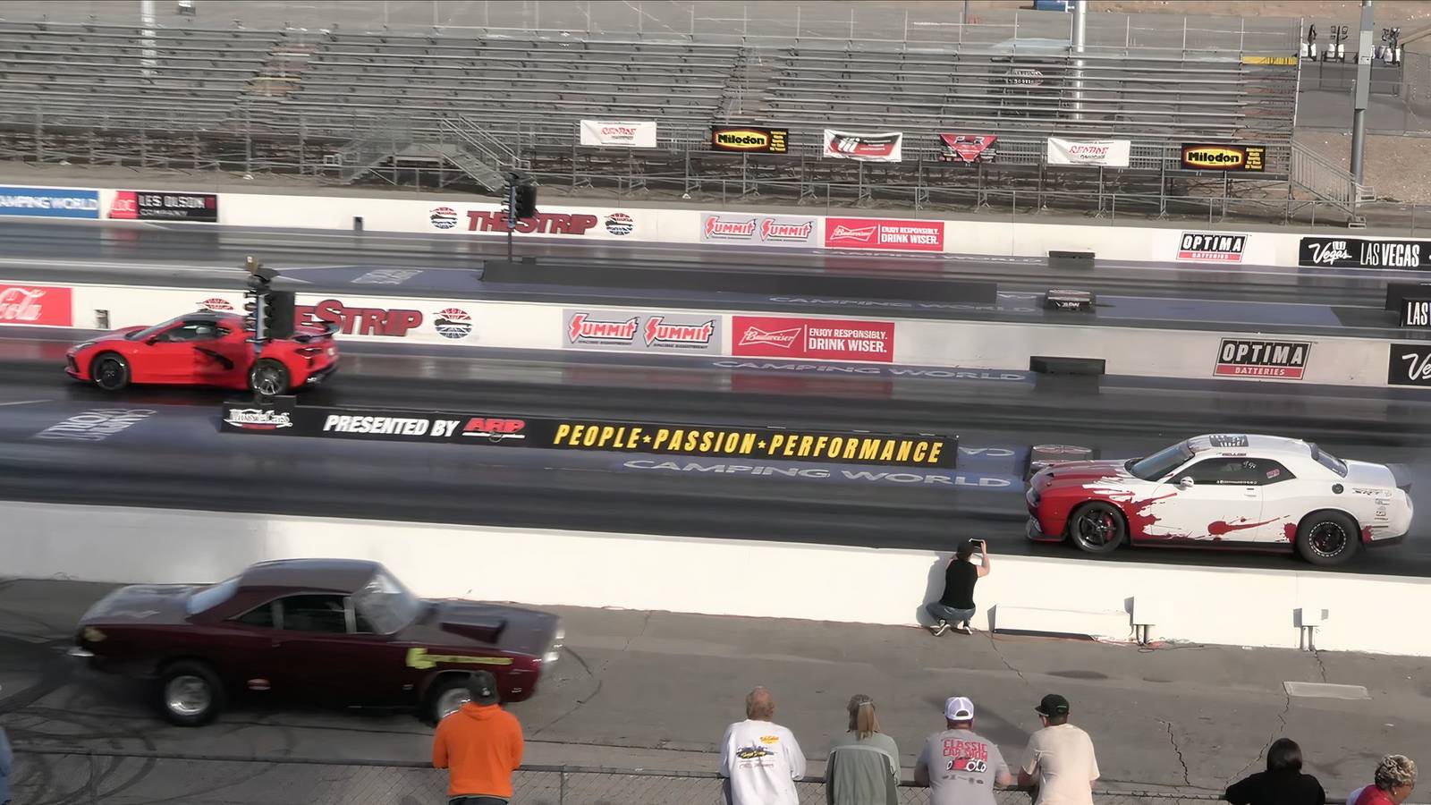 Watch Corvette C8 Duke It Out With Dodge Challenger SRT Hellcat, Demon