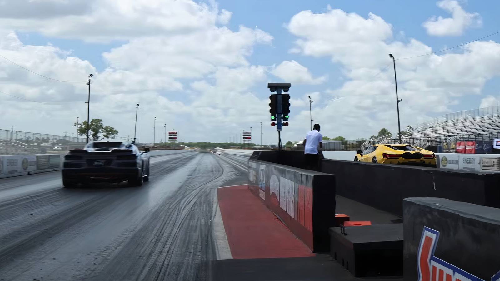 Corvette E-Ray Meets Lamborghini Revuelto In Brutal Drag Race
