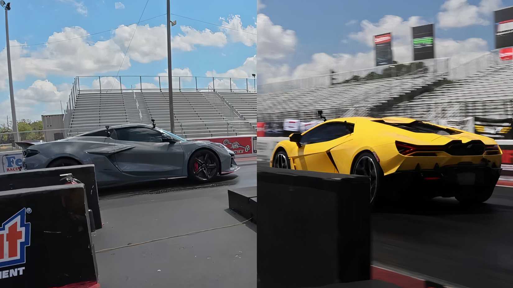Corvette E-Ray Meets Lamborghini Revuelto In Brutal Drag Race