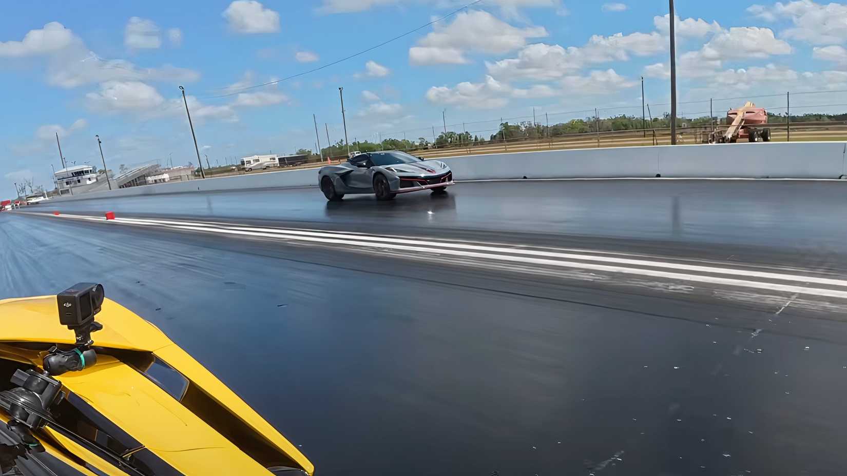 Corvette E-Ray Meets Lamborghini Revuelto In Brutal Drag Race
