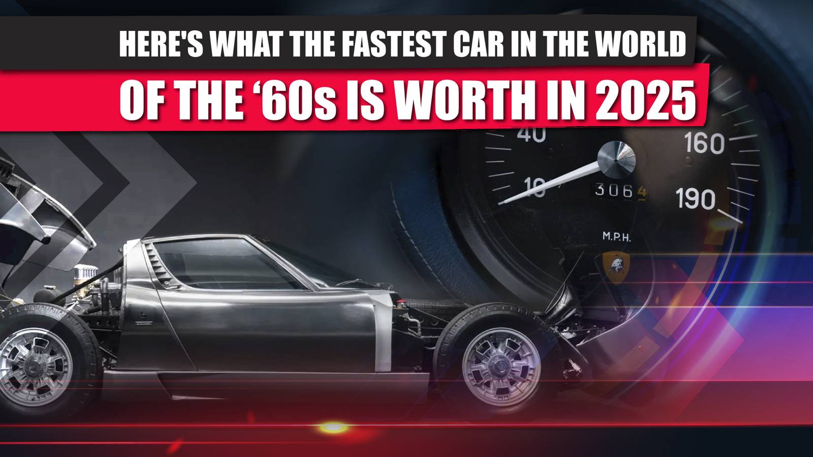 Here's What The Fastest Car In The World Of The '60s Is Worth In 2025