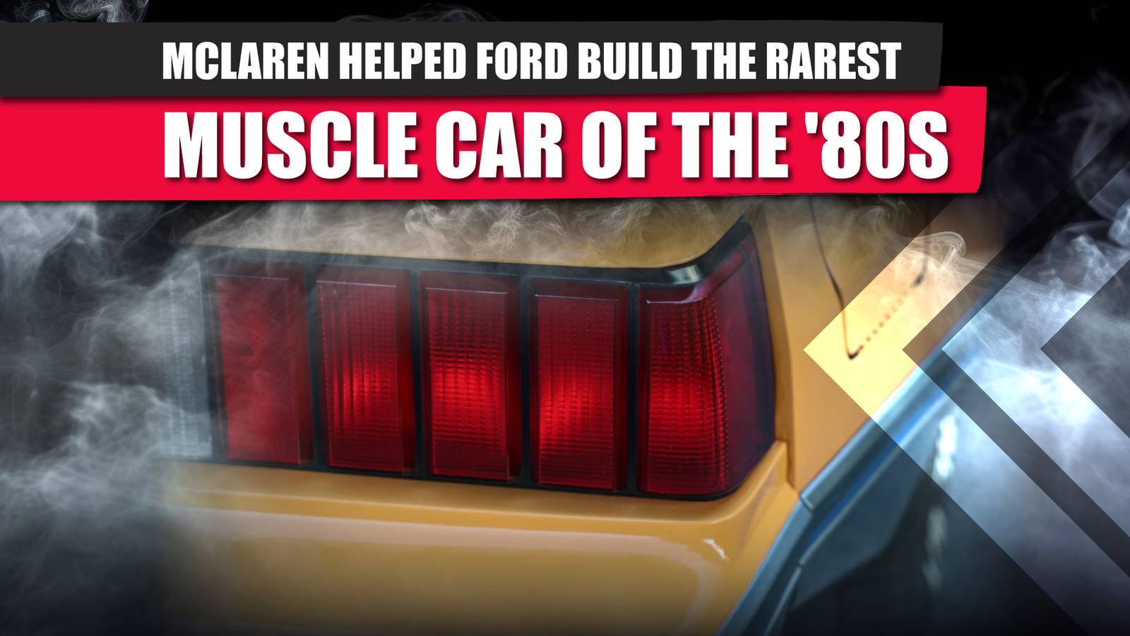 How Ford And McLaren Created The Rarest Fox-Body Muscle Car